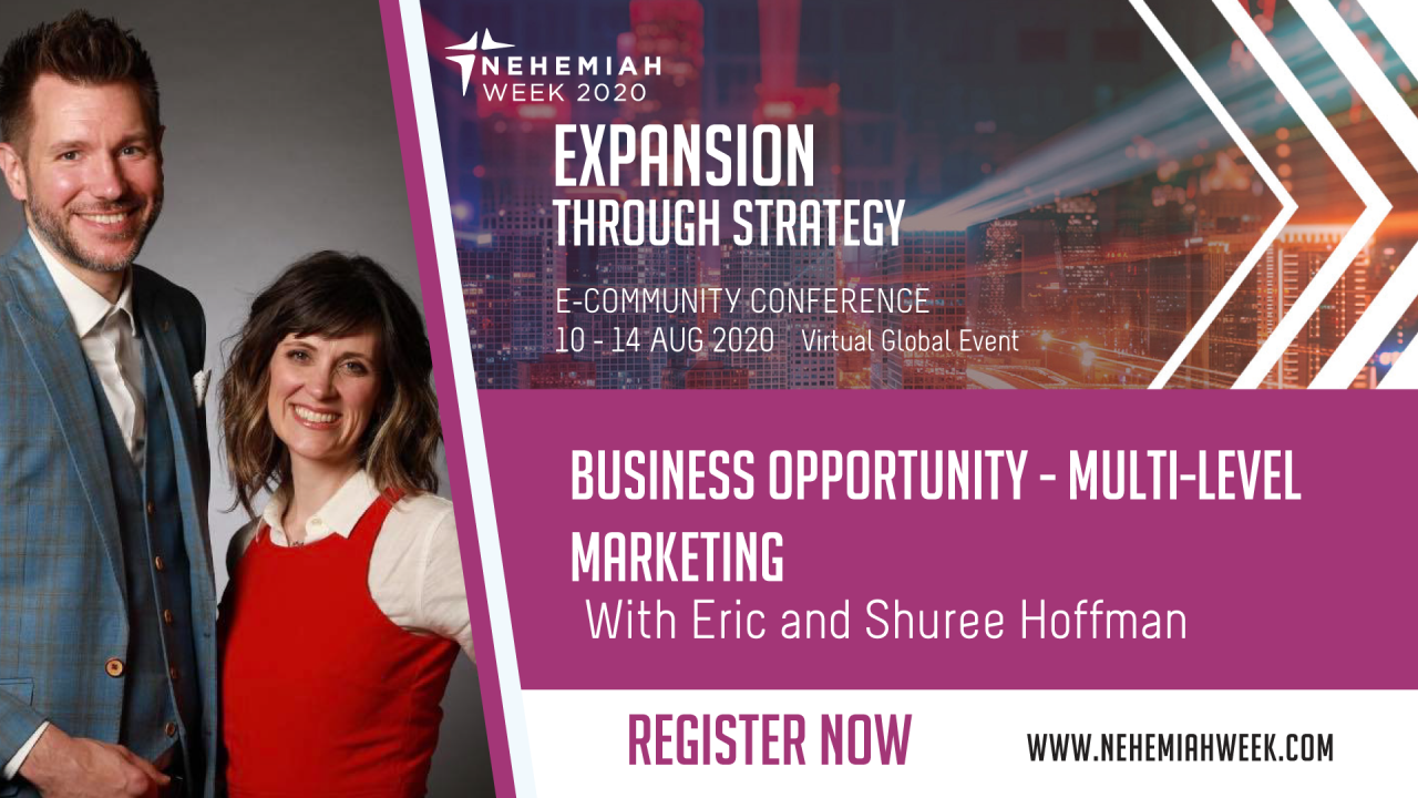 Business Opportunity Multi Level Marketing with Eric and Shuree Hoffman ...