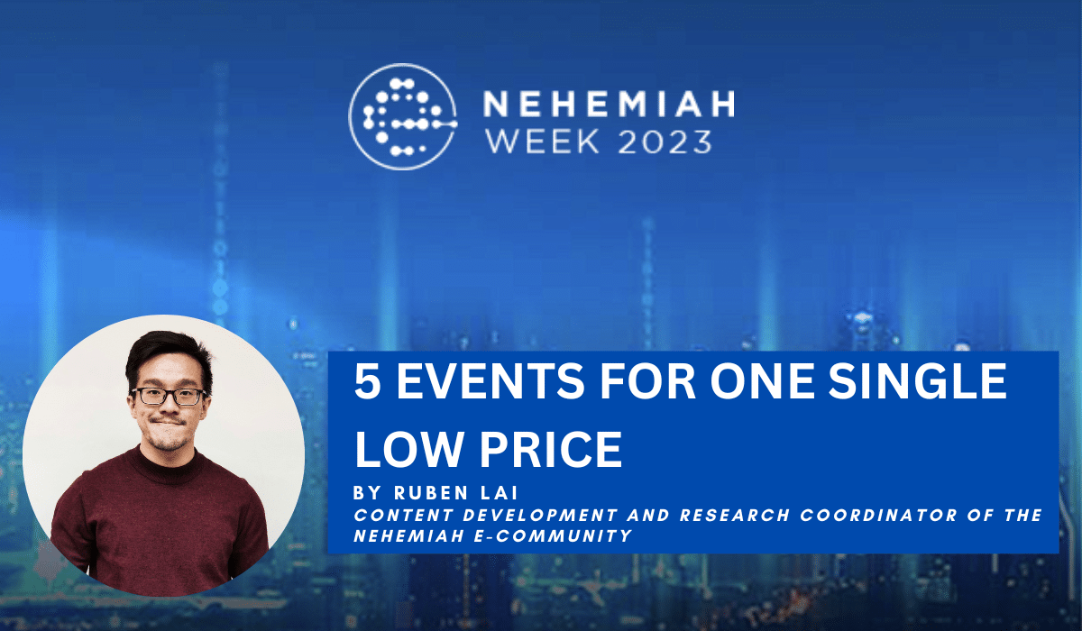 5 EVENTS FOR ONE SINGLE LOW PRICE - Nehemiah Entrepreneurship Community